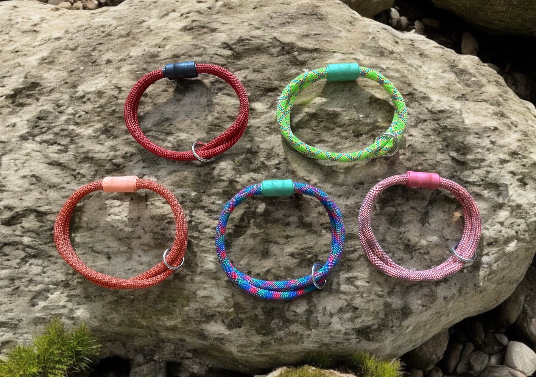 Custom Handmade Climbing Rope Dog Collars