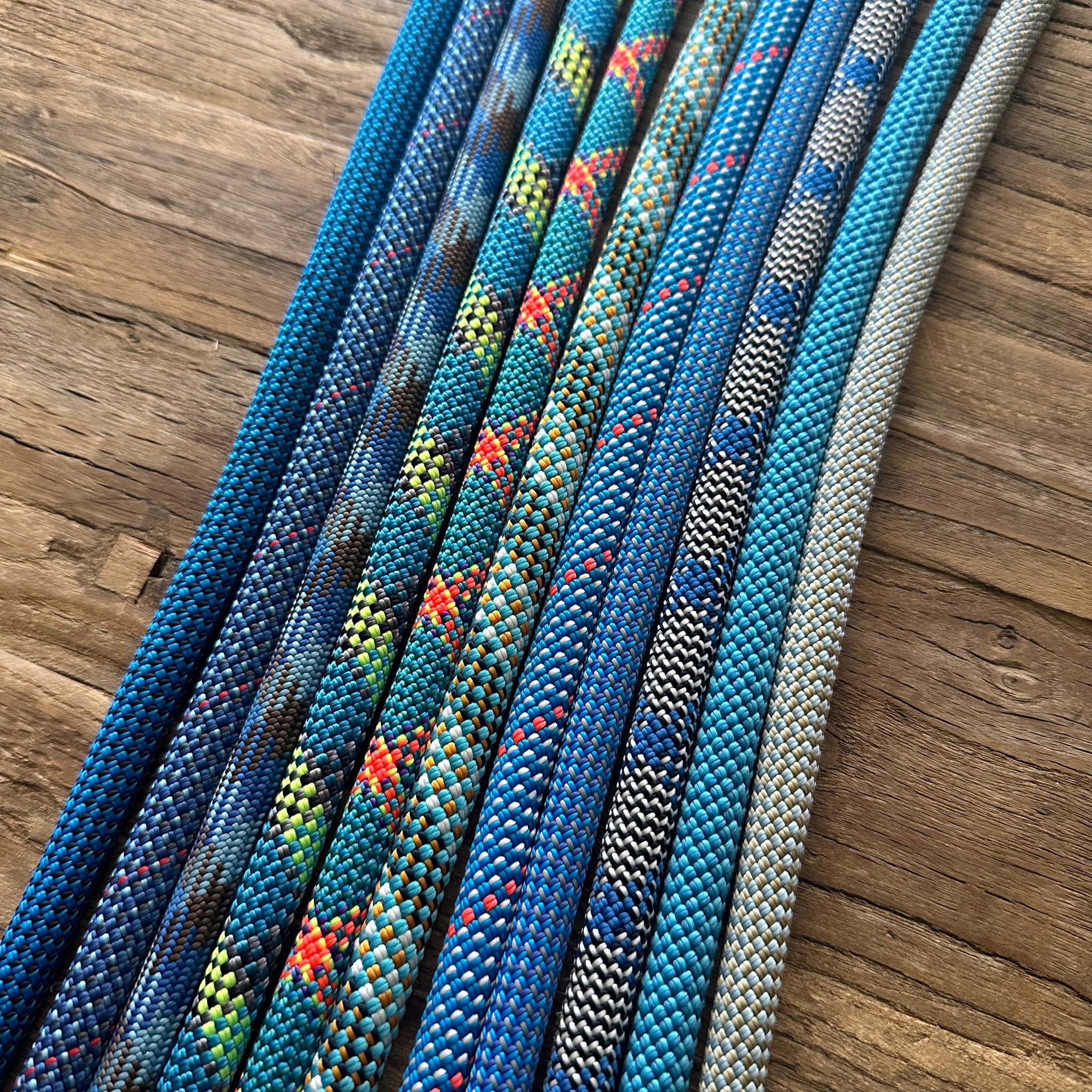 Professional Climbing Rope Dog Leashes - Blue Patterns